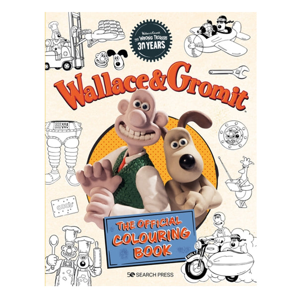 Book - Wallace & Gromit The Official Colouring Book – The Cartoon Museum